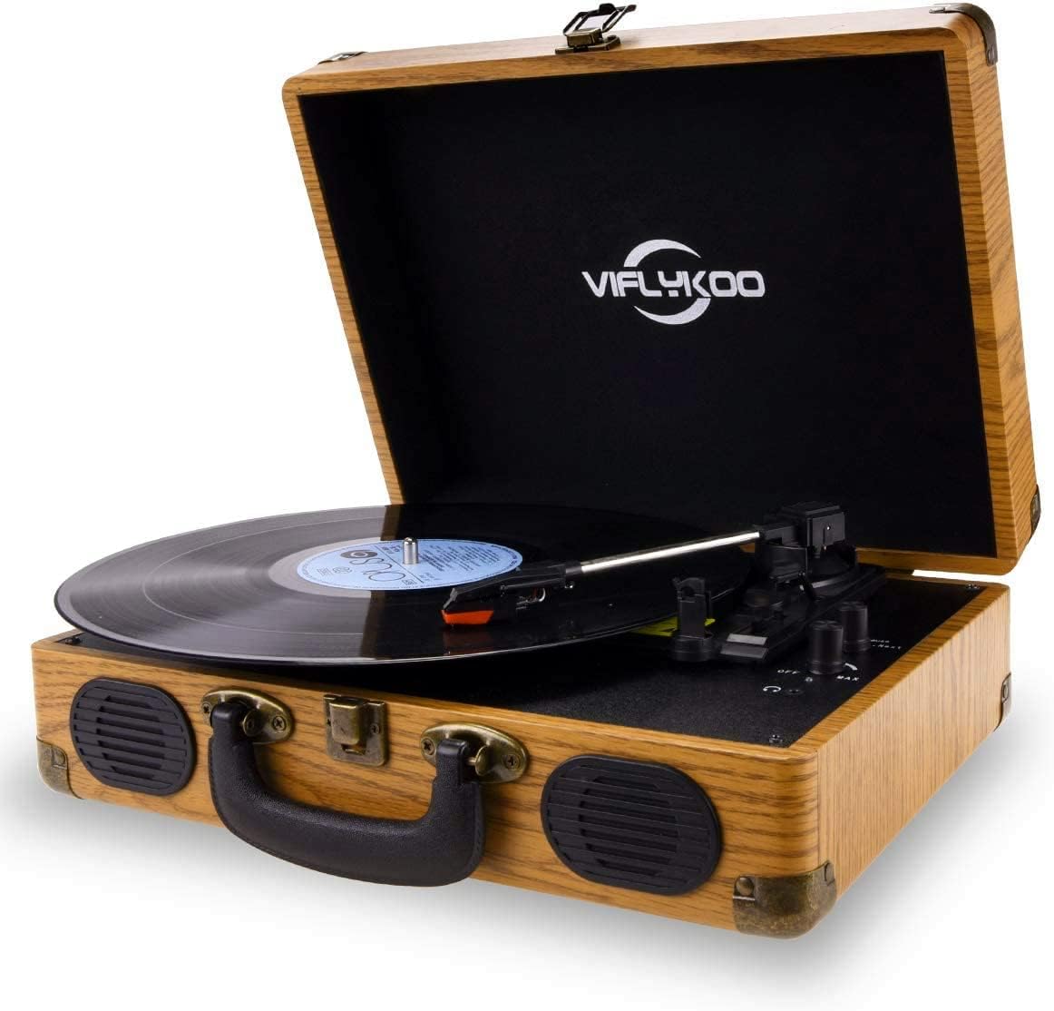 Tocadiscos Vintage Madera - Tocadiscos World